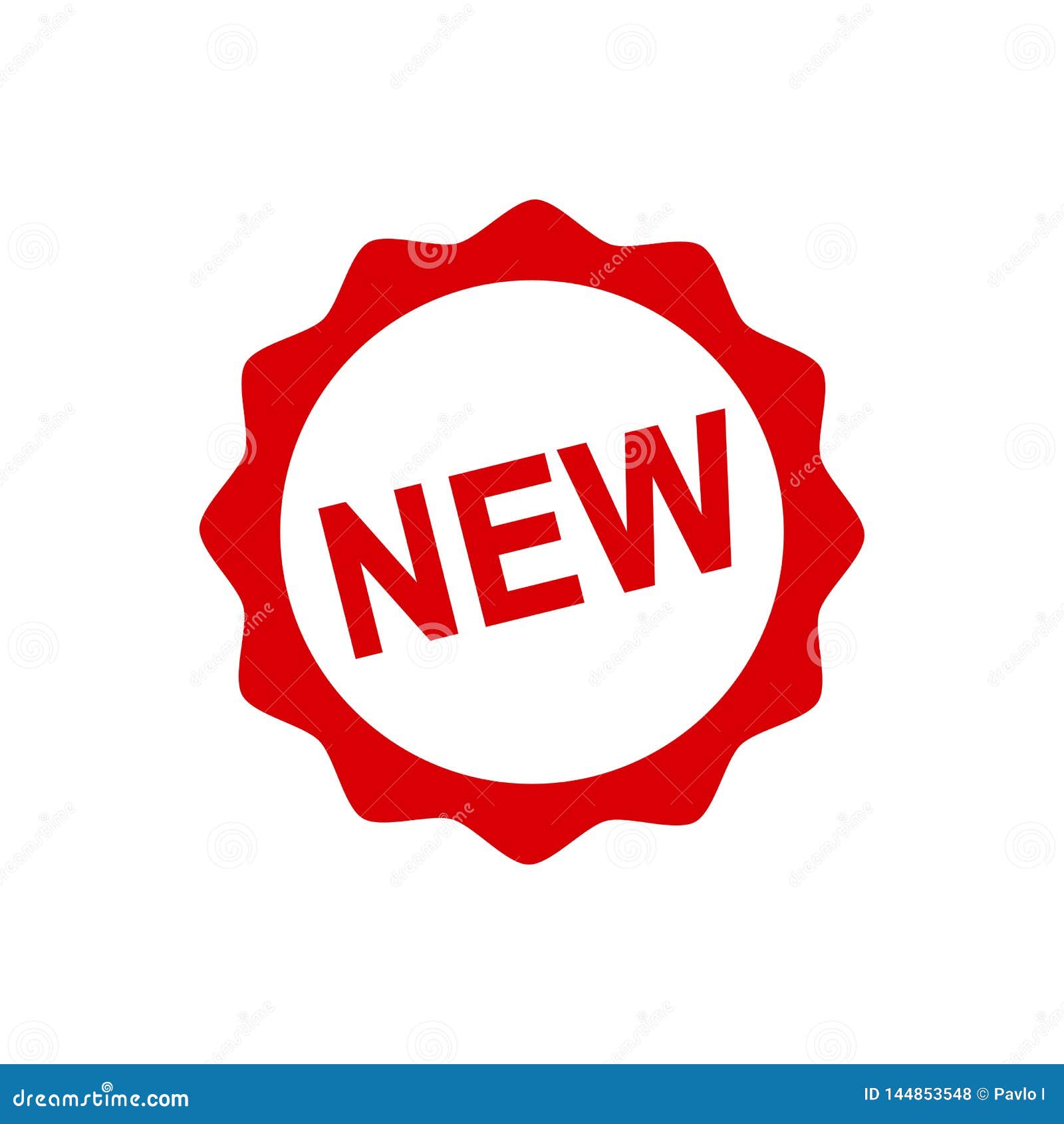 New Labels Stamp, Red Isolated Badge on White Background â€“ Vector ...