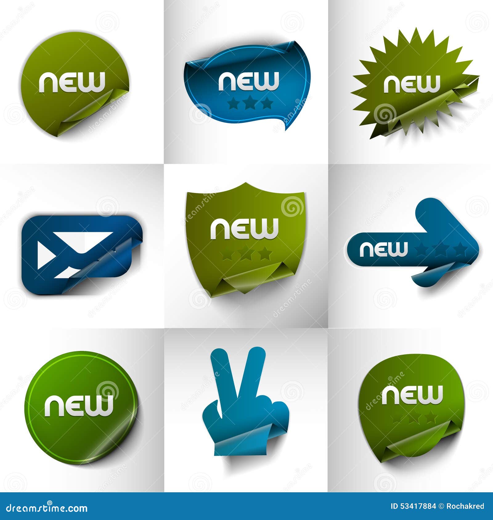 New Labels stock vector. Illustration of product, layout - 53417884