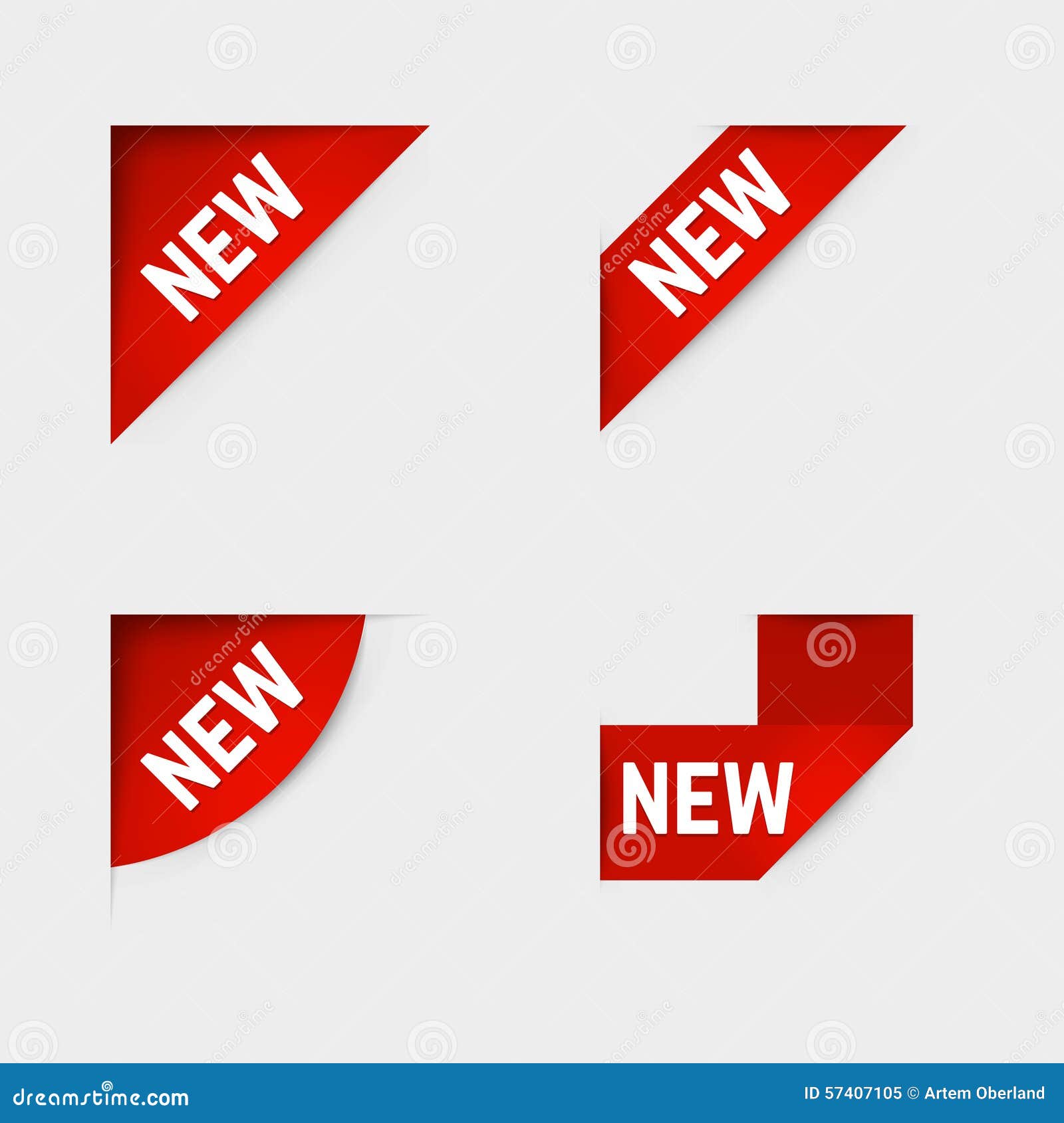 New labels. Vector stock illustration. Illustration of advertising ...