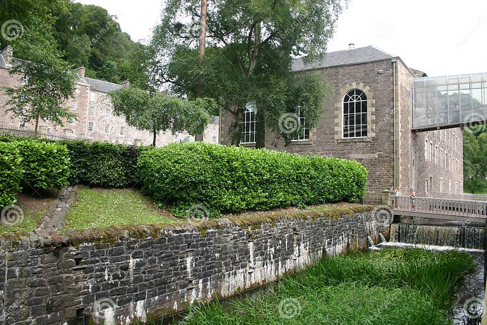 New Lanark City View stock photo. Image of cascade, england - 2798886