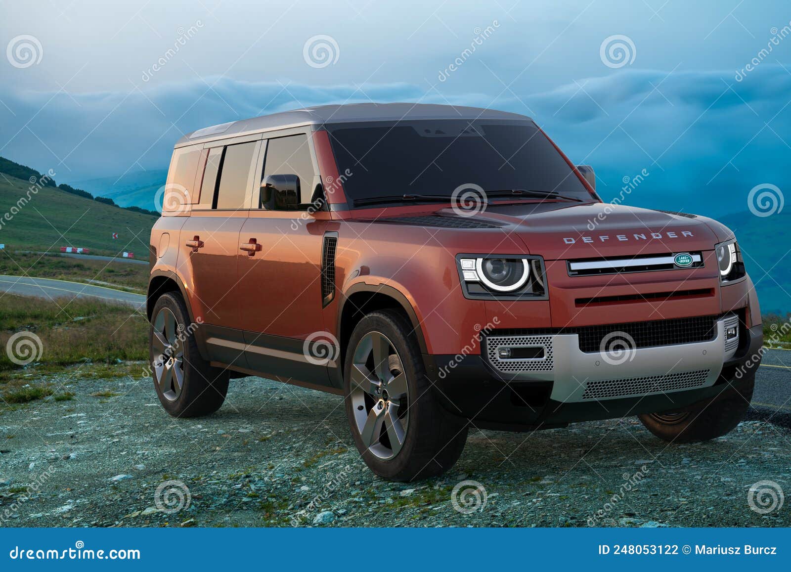 New Land Rover Defender 90 editorial photography. Image of cars - 248053122