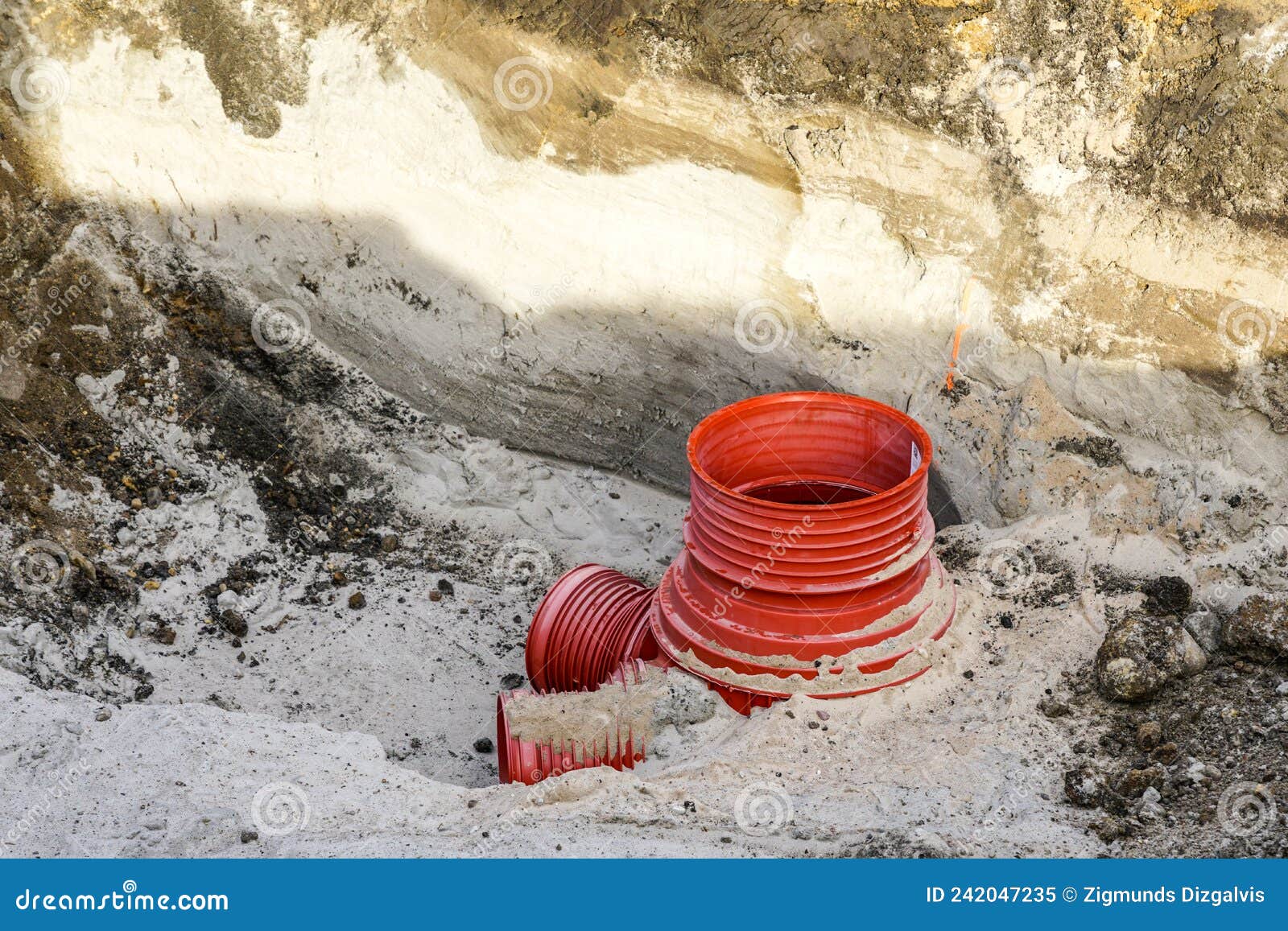 New Large Diameter Pvc Sewer Pipe Splitter in Deep Underground for New ...