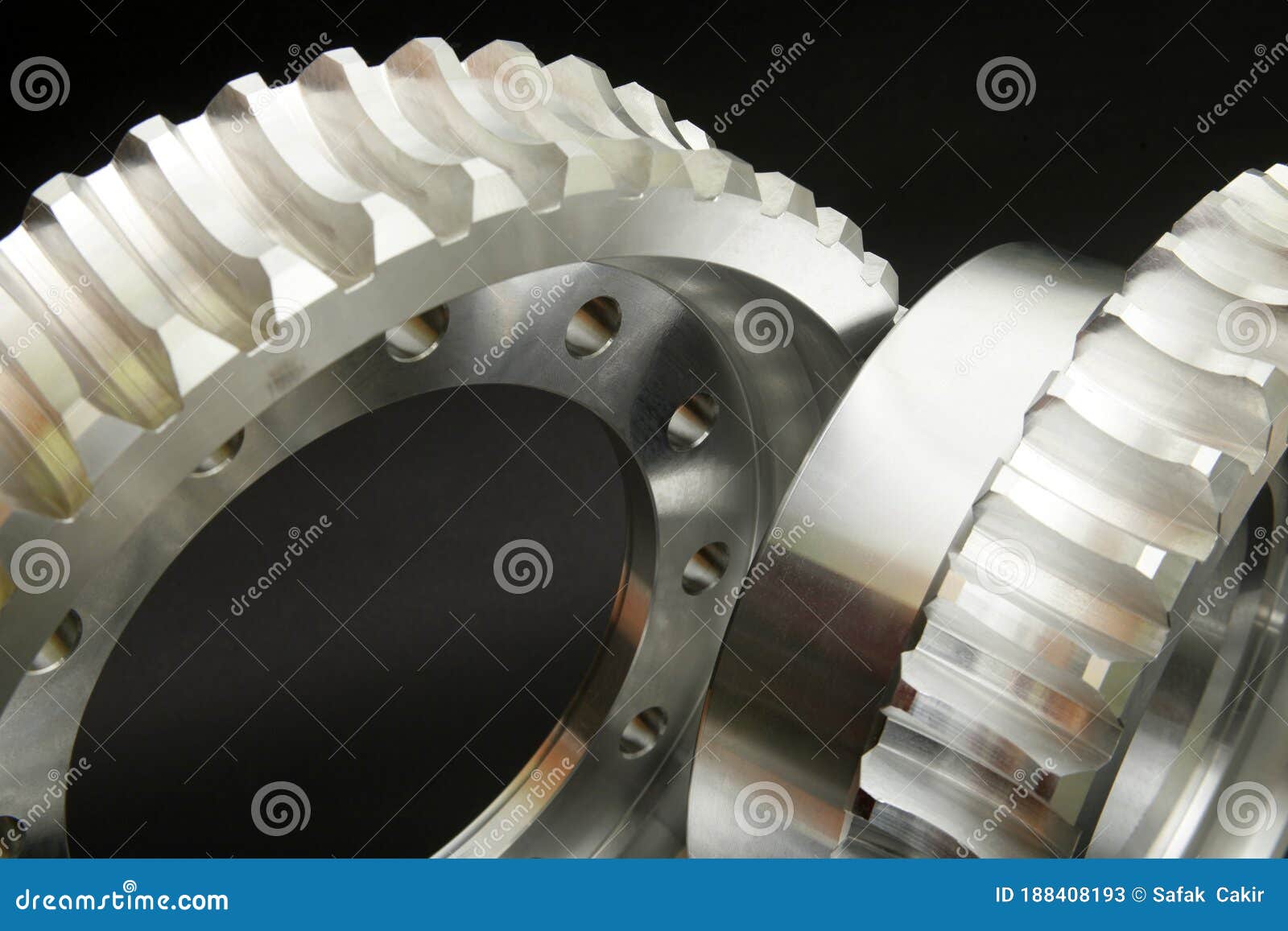 New and large gears stock image. Image of mechanic, caterpillar - 188408193
