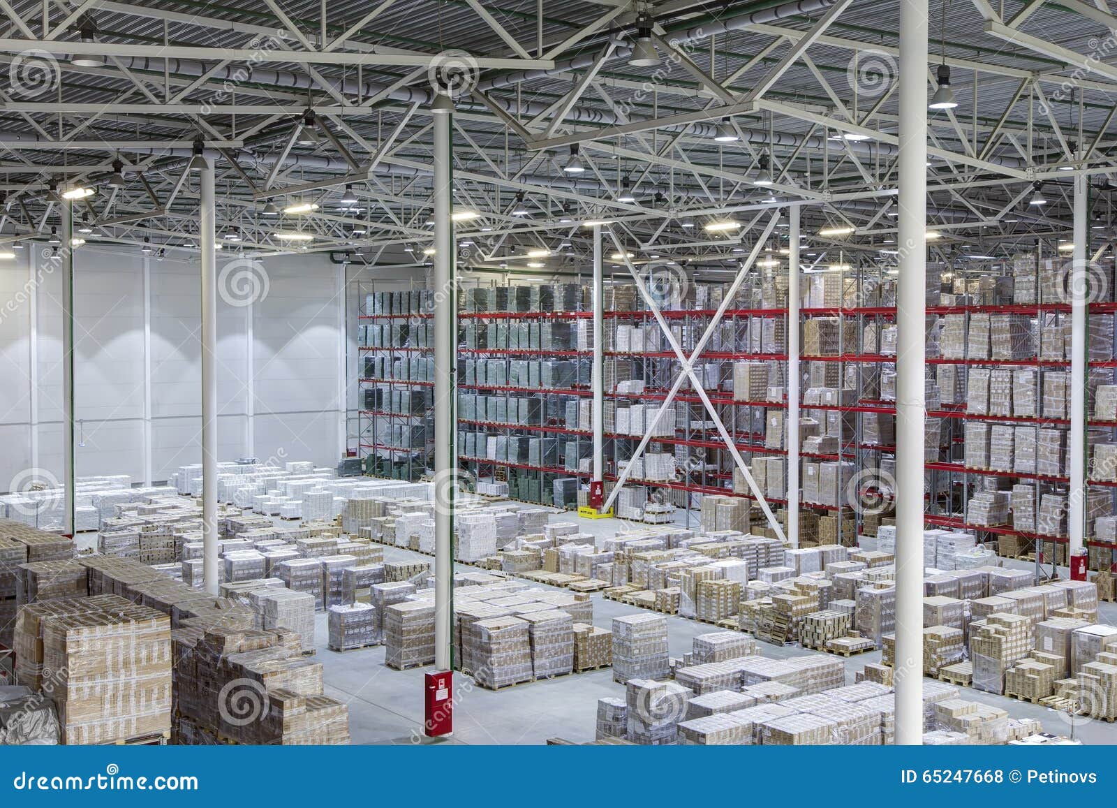New Large and Modern Warehouse Stock Photo - Image of perspective ...