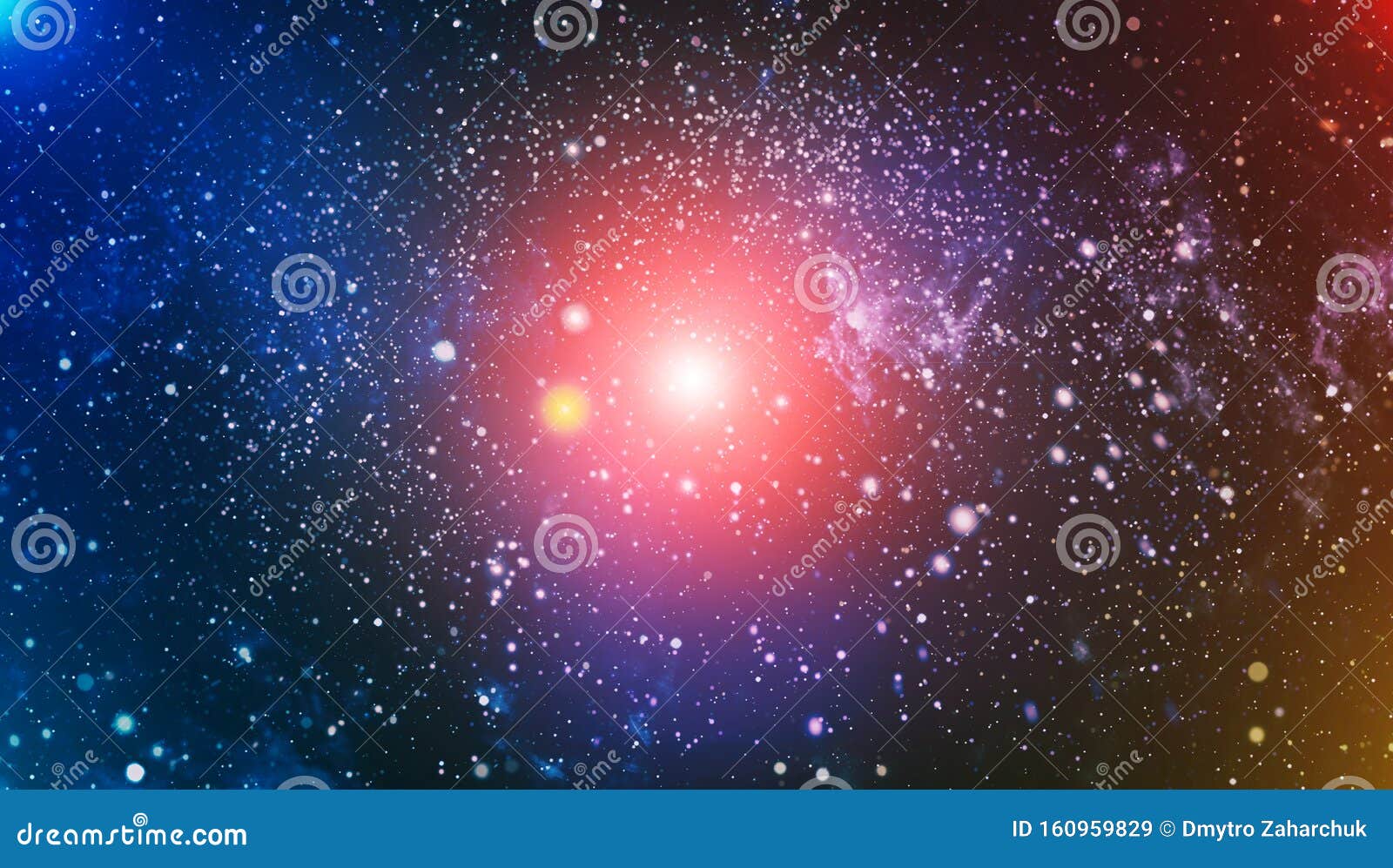 New Large Panoramic Looking into Deep Space. Dark Night Sky Full of ...