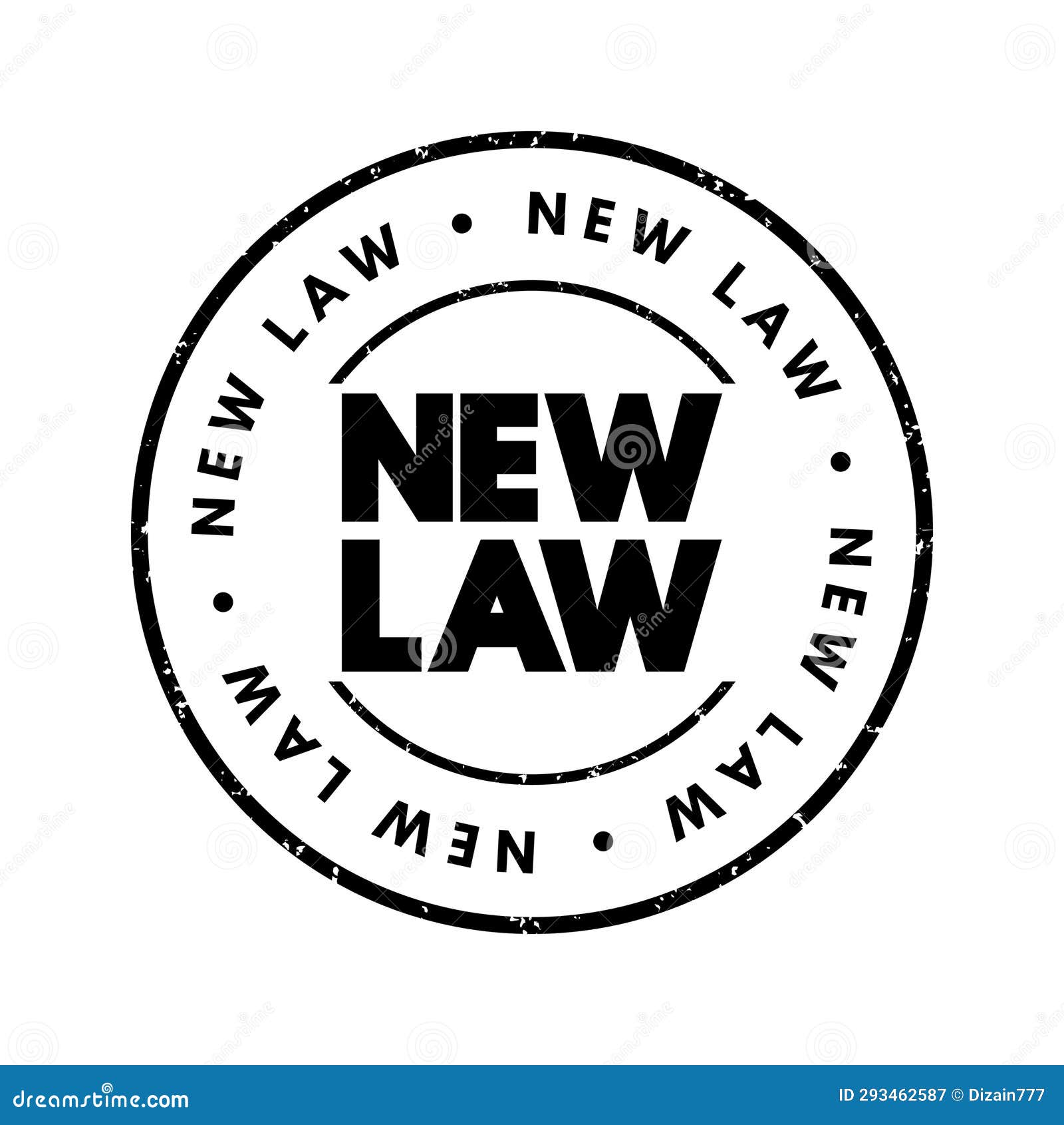 New Law Text Stamp, Concept Background Stock Illustration ...