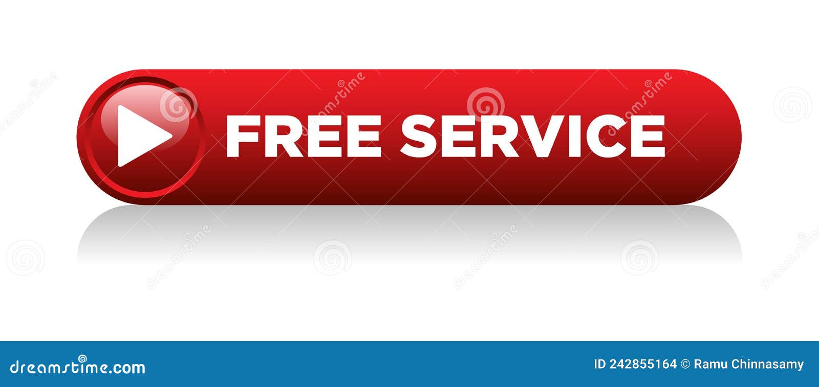 Free Service Icon Button on White Stock Illustration - Illustration of ...