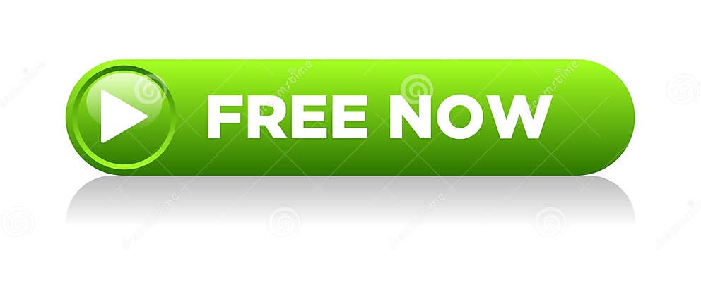 Free Now Icon Button on White Stock Illustration - Illustration of ...