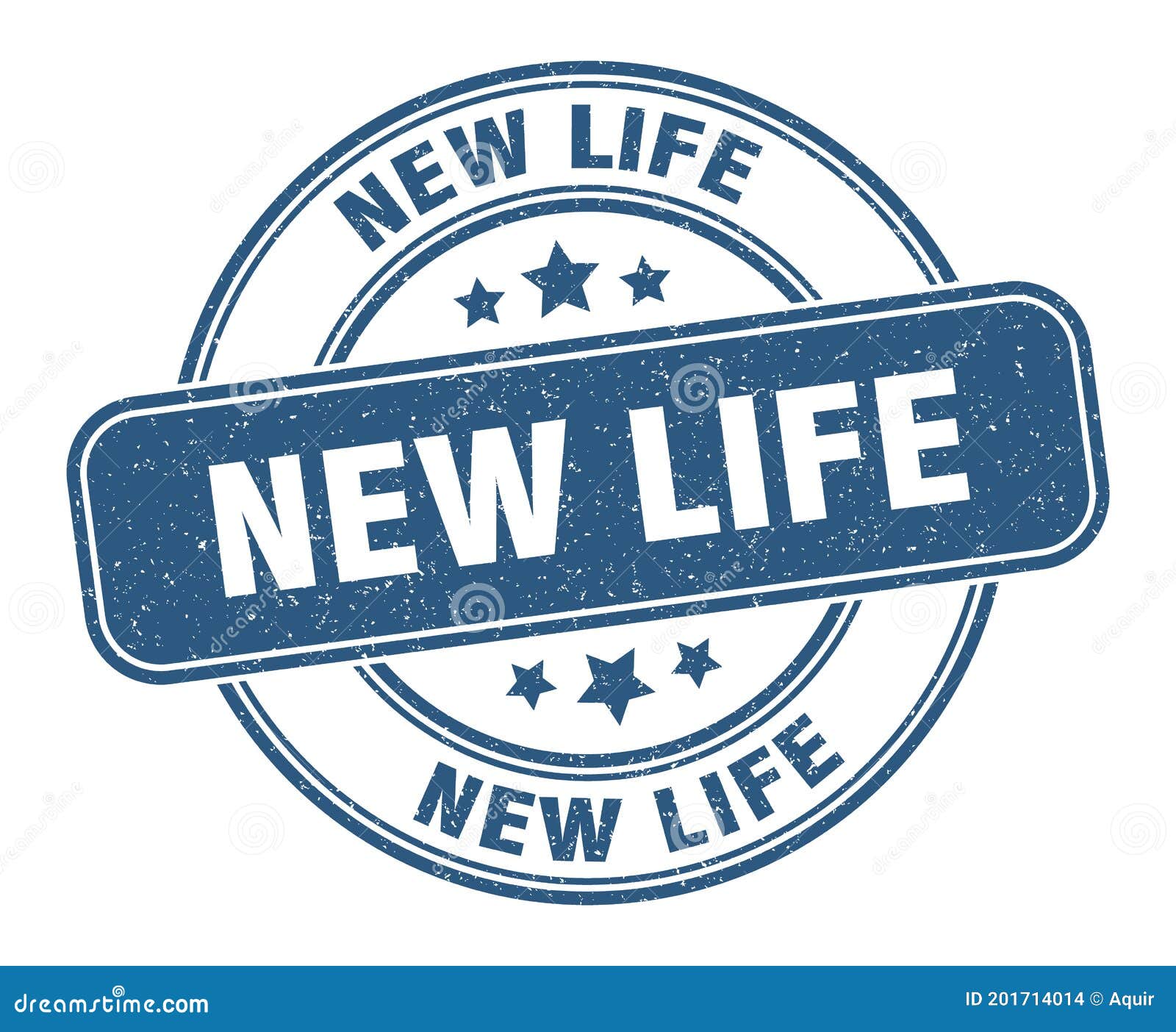 New Life Stamp. New Life Label. Round Grunge Sign Stock Vector ...
