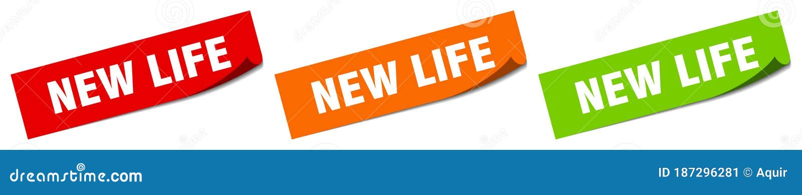 New Life Sticker. New Life Square Isolated Sign Stock Vector ...
