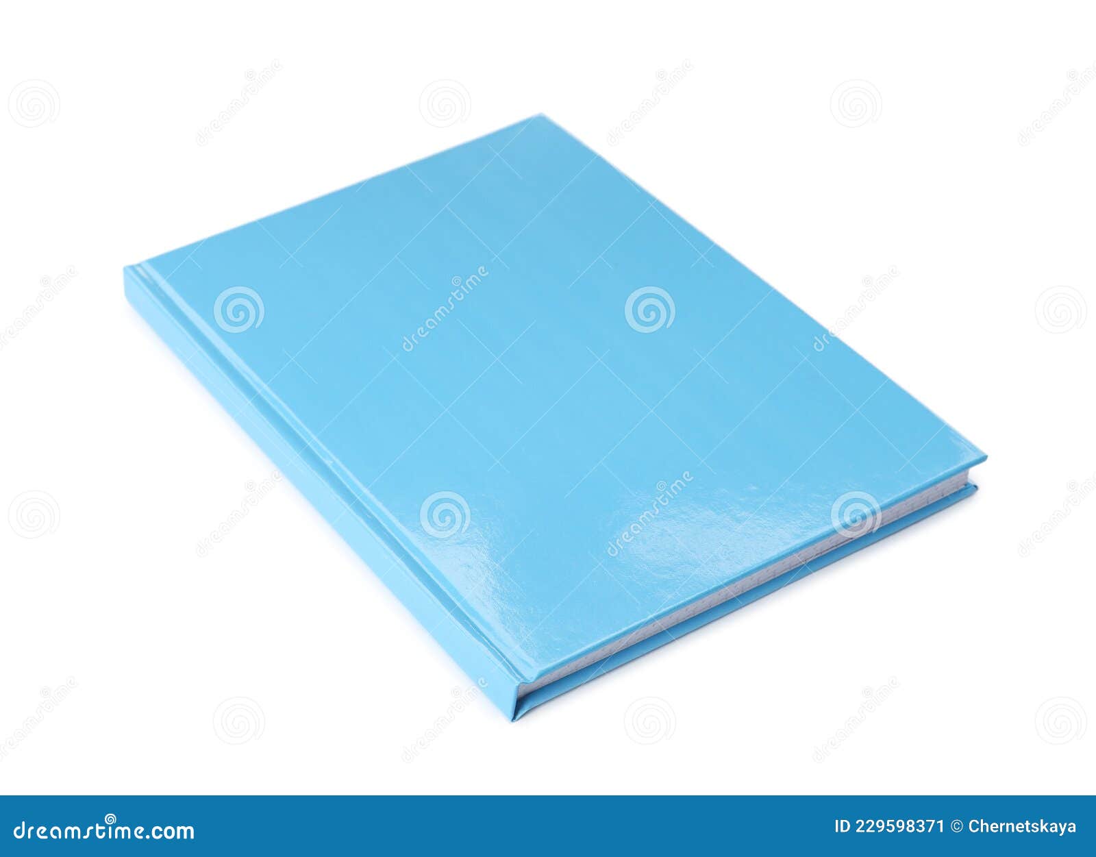 New Light Blue Planner Isolated on White Stock Image - Image of ...