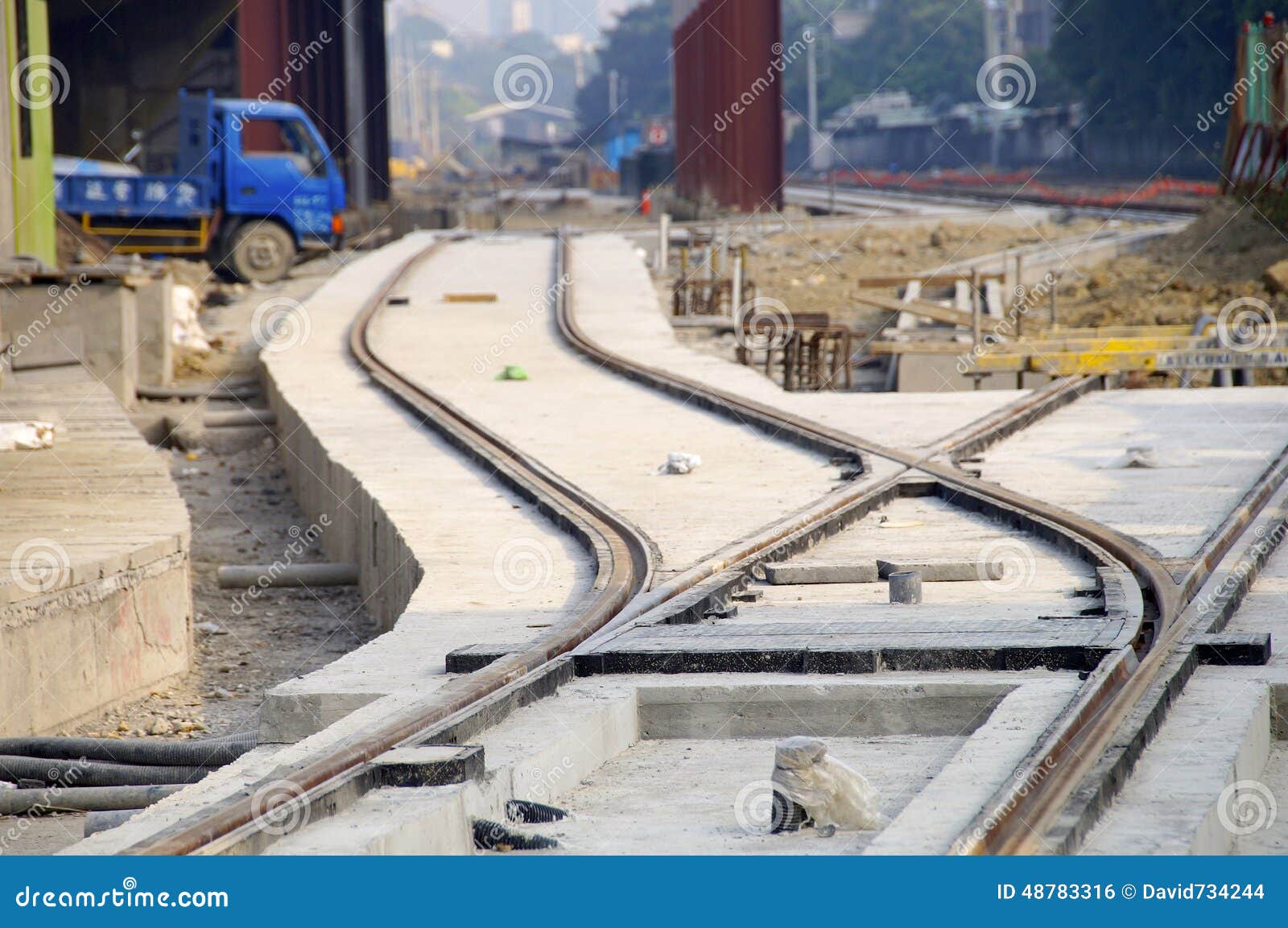New Light Rail Rapid Transportation System Stock Photo - Image of ...