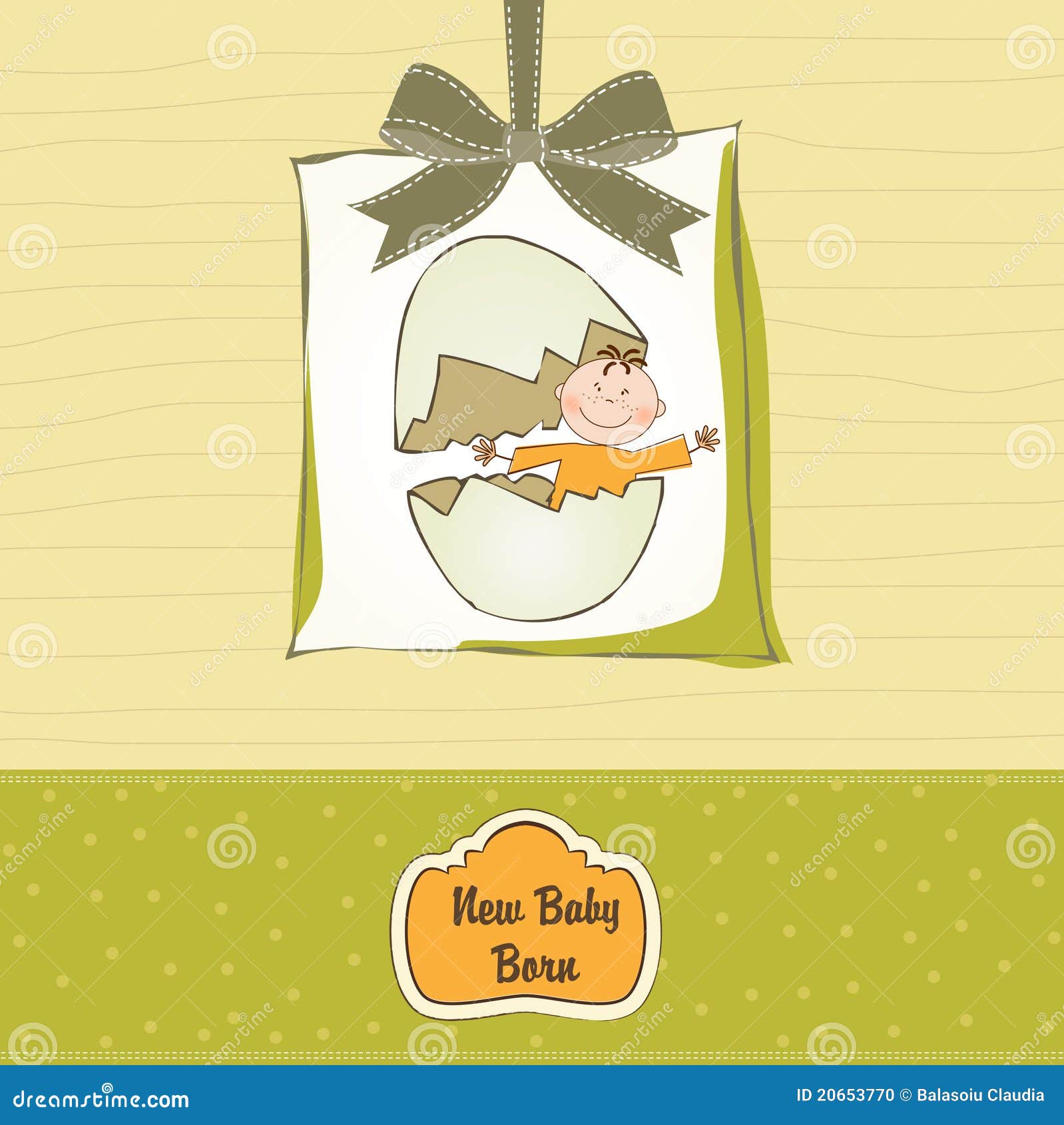 New little baby arrived stock illustration. Illustration of card - 20653770