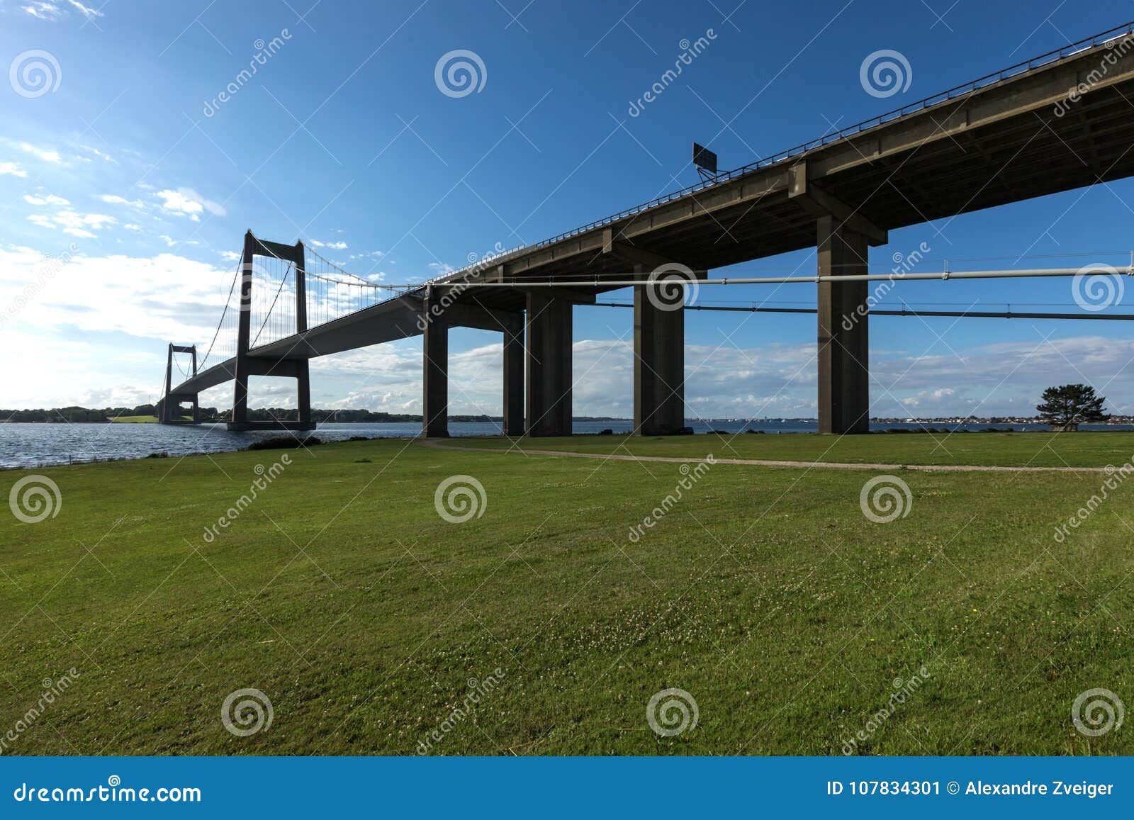 New Little Belt Bridge. Bottom View Stock Image - Image of europe ...