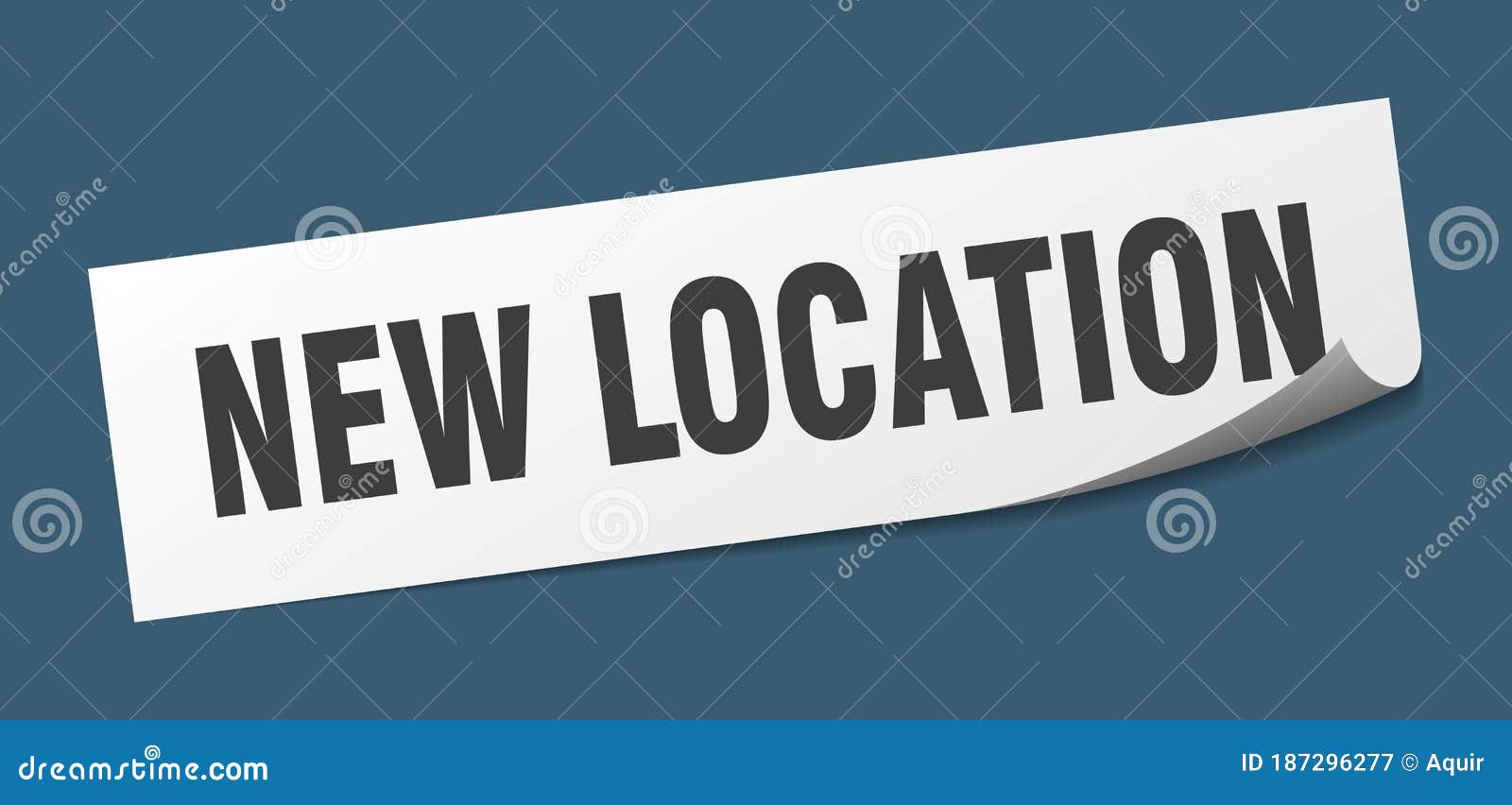 New Location Sticker. New Location Square Isolated Sign Stock Vector ...