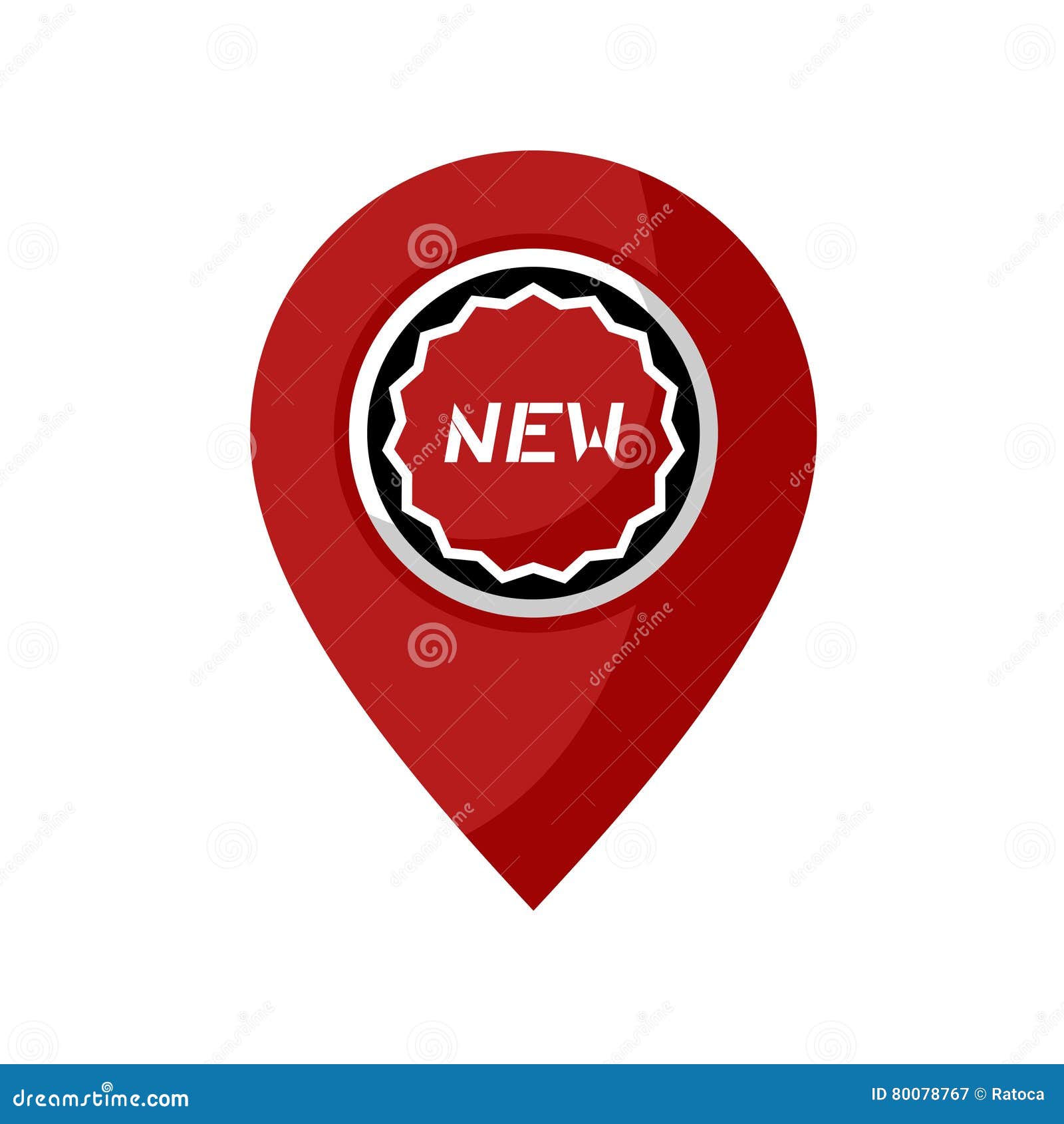New location symbol stock vector. Illustration of button - 80078767