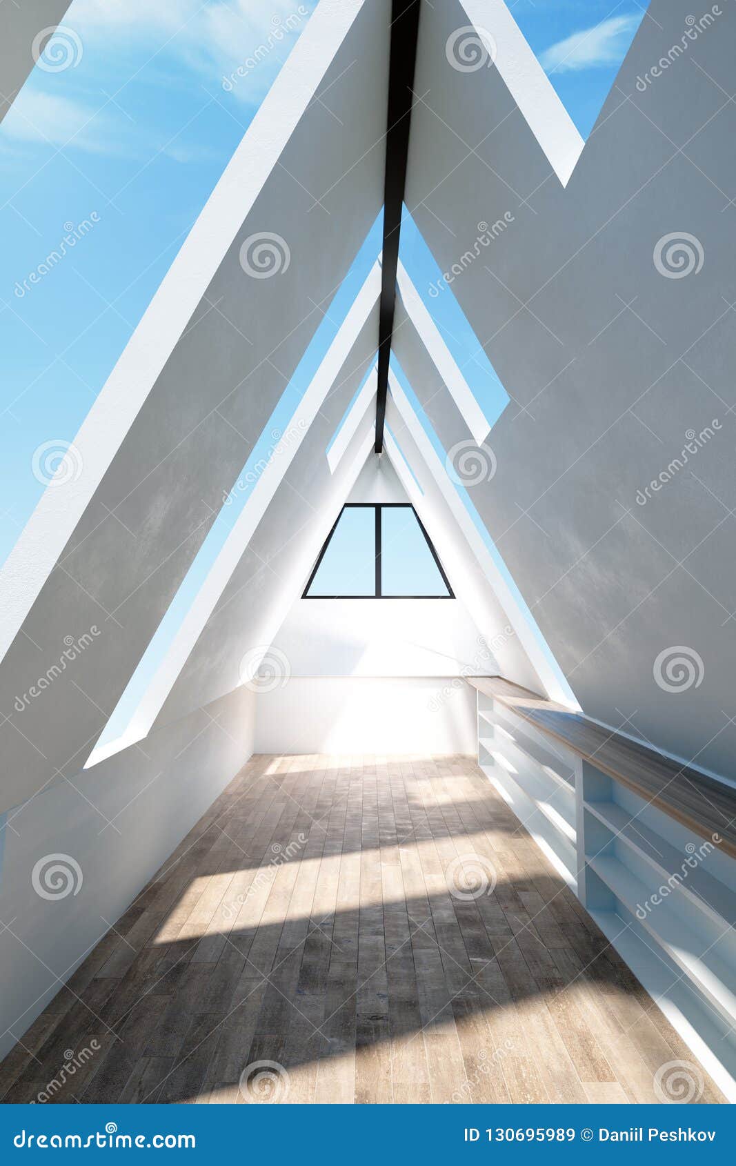 New loft interior stock illustration. Illustration of modern - 130695989