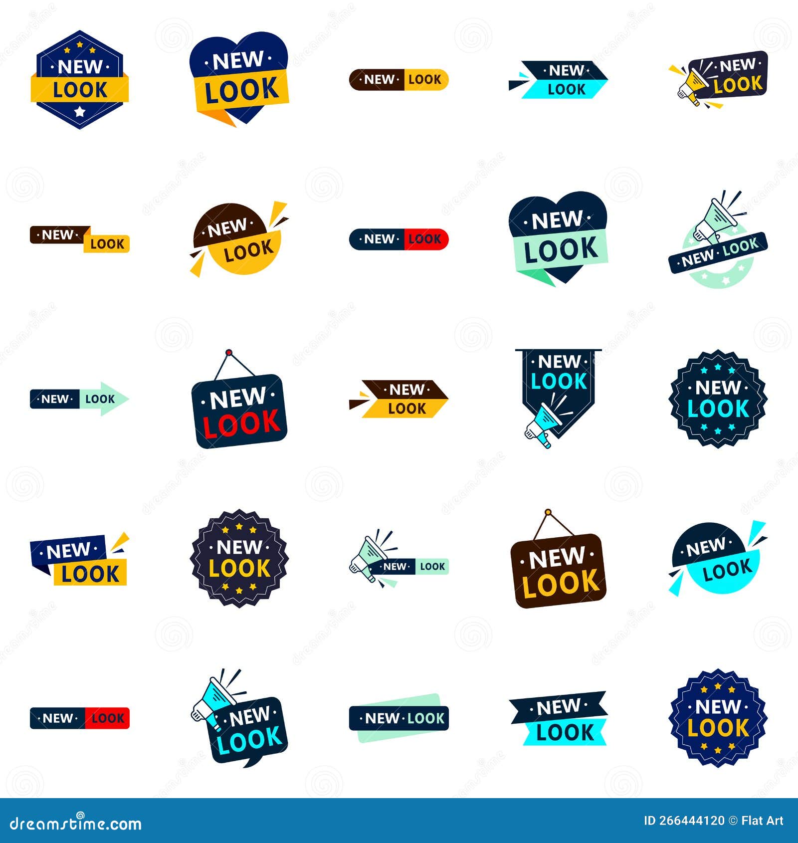 New Look 25 Eyecatching Vector Designs for a Modern Brand Image Stock ...