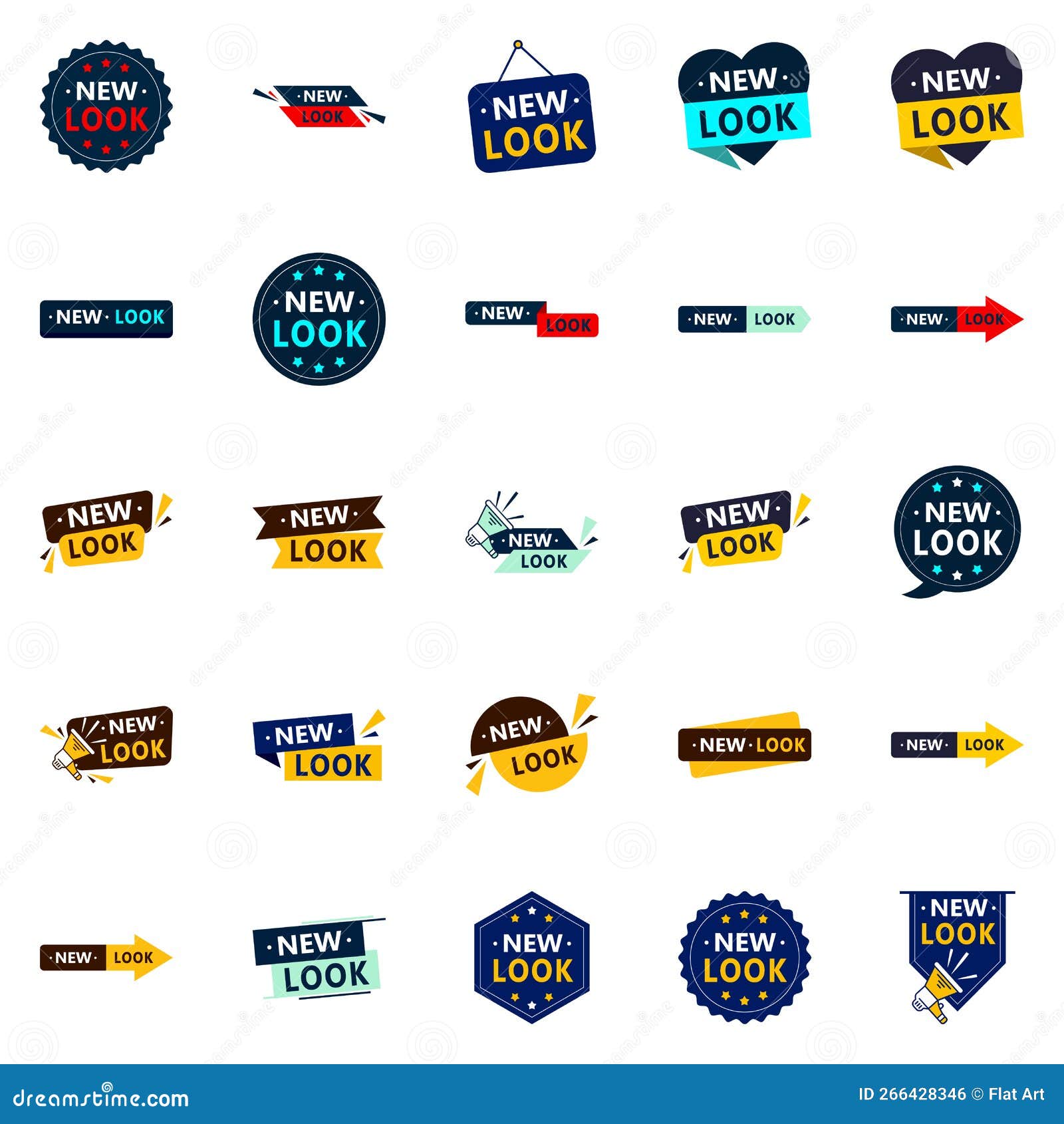 New Look 25 Eyecatching Vector Elements for a New Brand Identity Stock ...