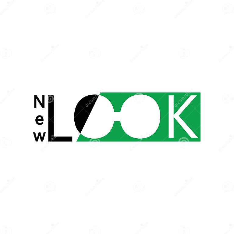 New look logo vector stock illustration. Illustration of white - 173583243