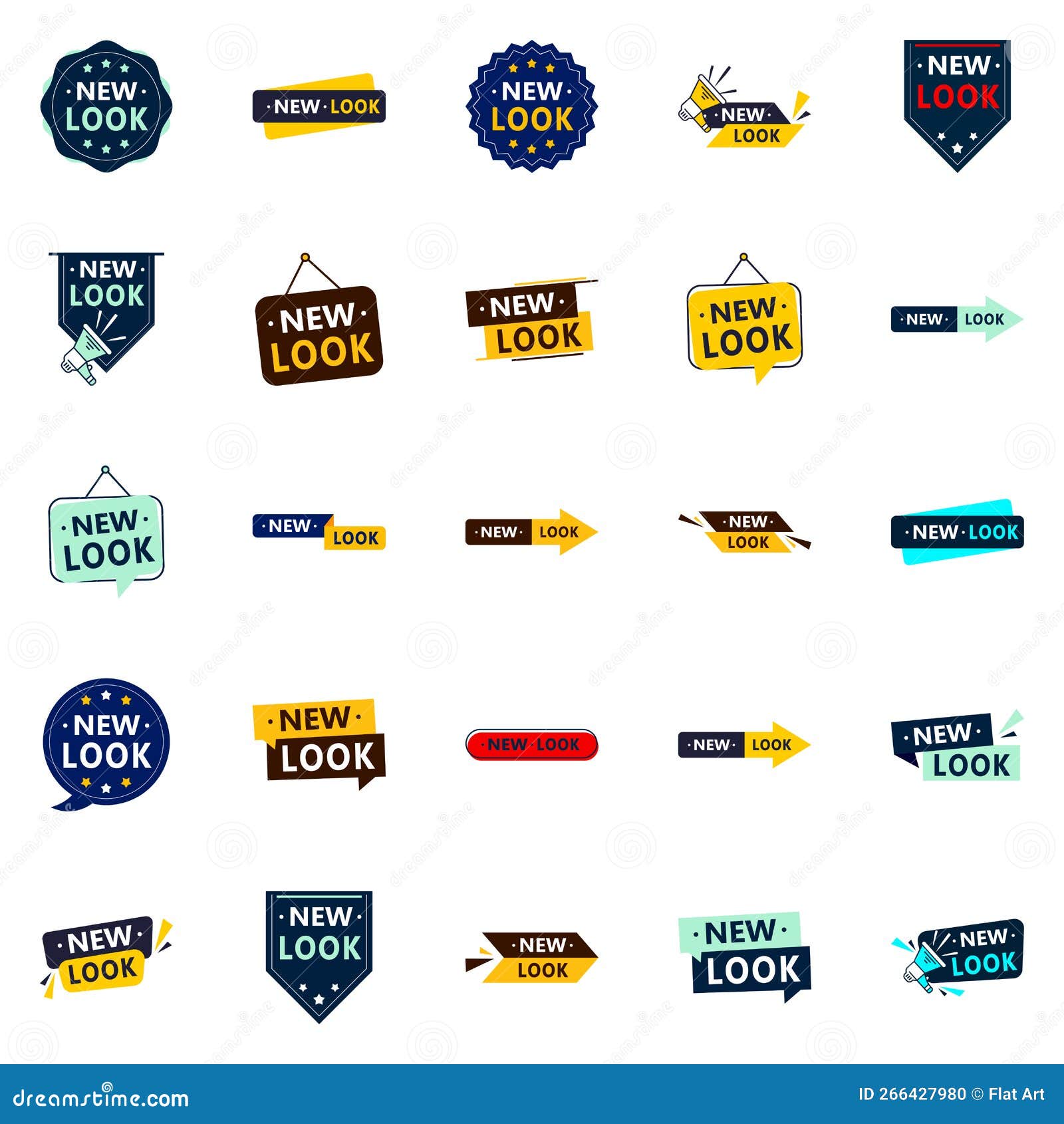 New Look 25 Versatile Vector Designs for a Refreshed Brand Image Stock ...