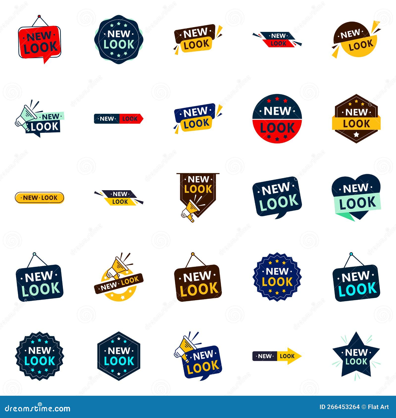 New Look 25 Versatile Vector Designs for a Refreshed Brand Image Stock ...