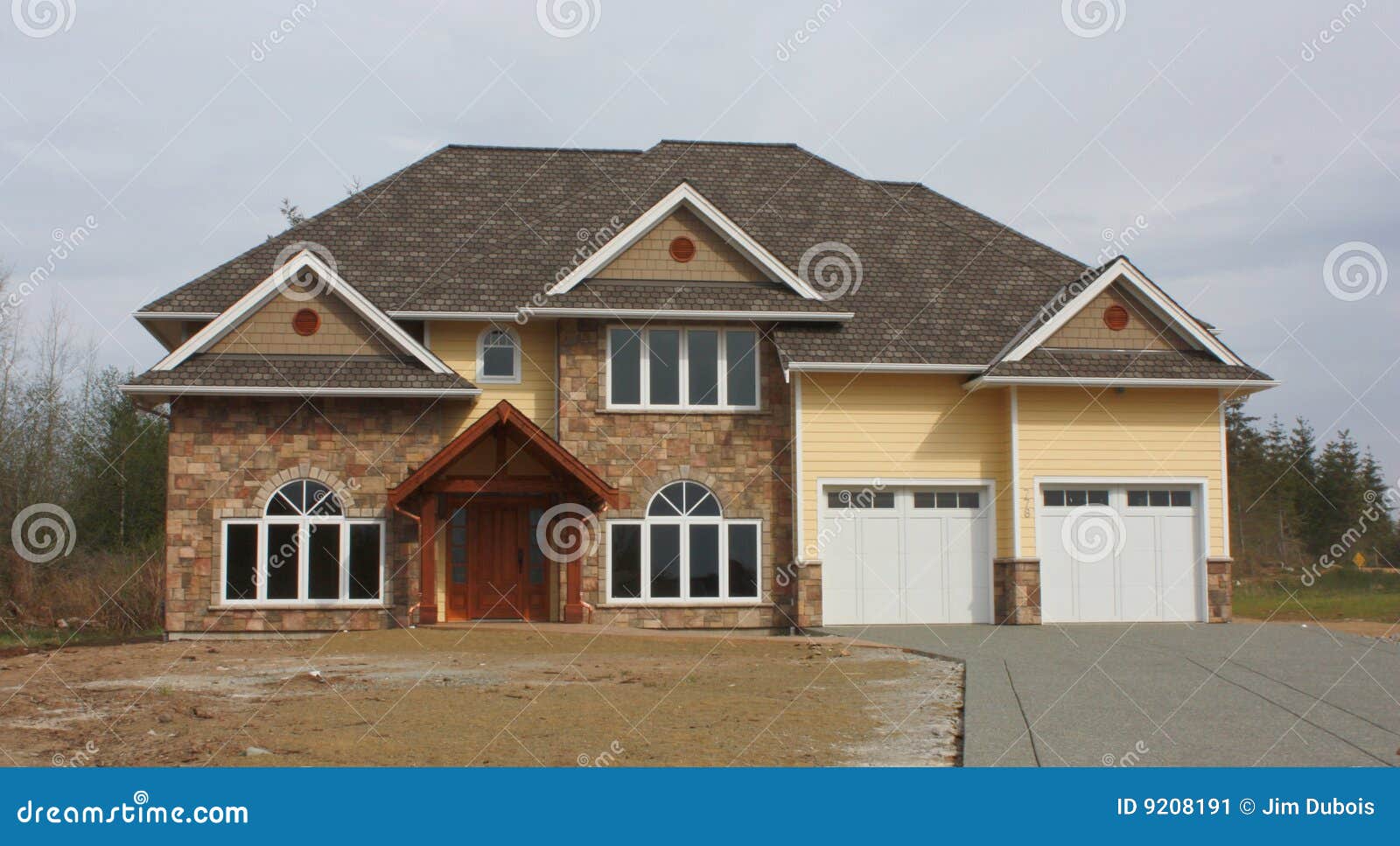 New Luxury House stock image. Image of wood, shingles - 9208191