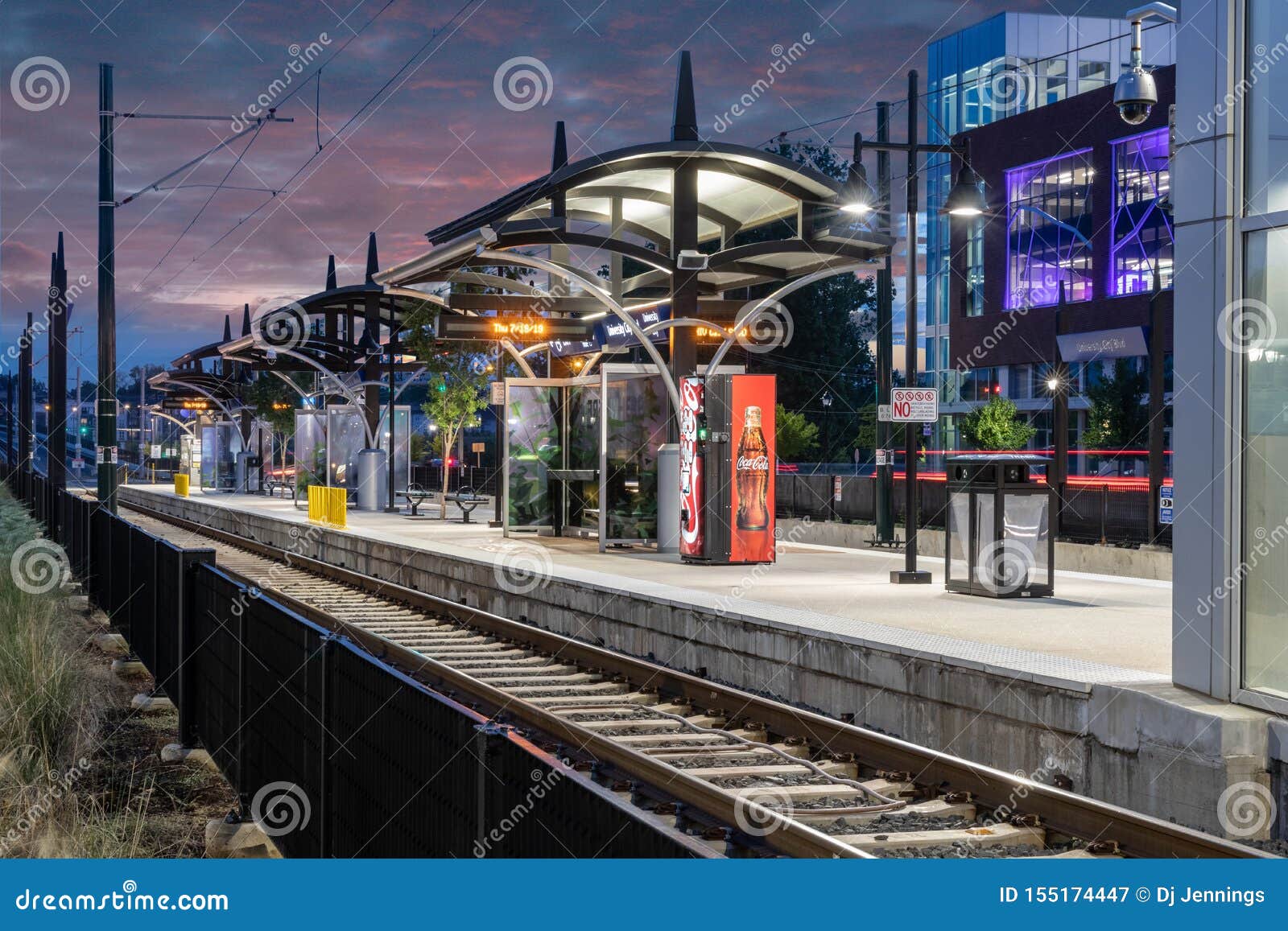 Lynx Blue Line Light Rail Charlotte Nc Stock Image Image Of City Development 155174447