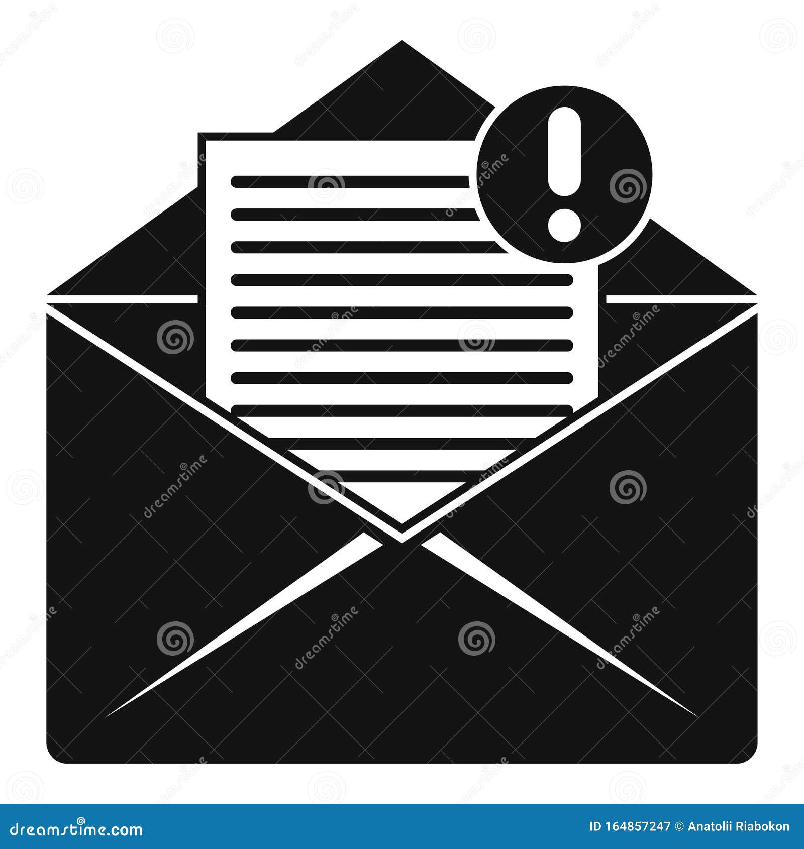 New Mail Icon, Simple Style Stock Vector - Illustration of post ...