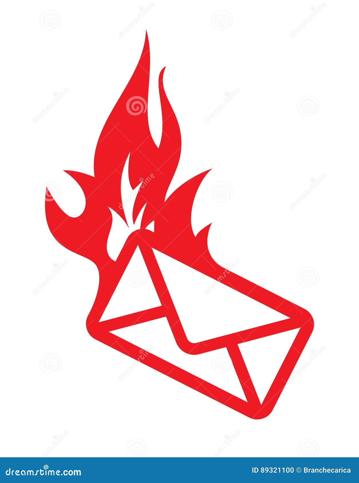 New mail stock vector. Illustration of envelope, open - 89321100