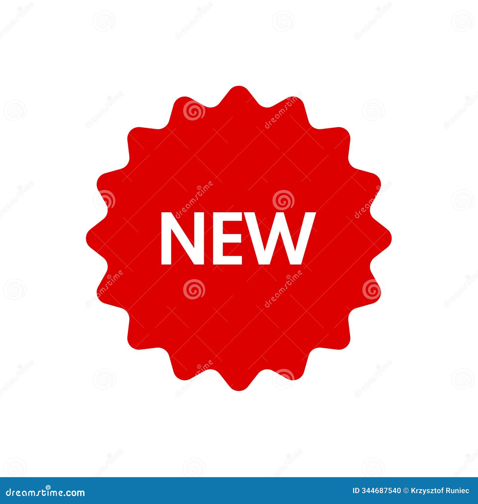 New - marking sticker stock illustration. Illustration of arrival ...