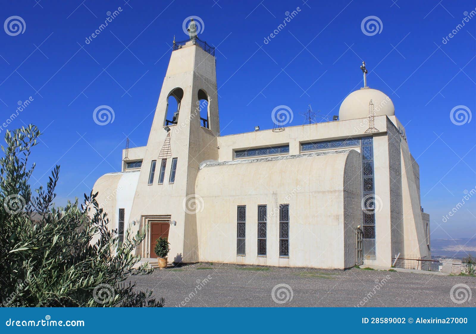 The New Maronite Church in Nazareth Stock Photo - Image of christianity ...