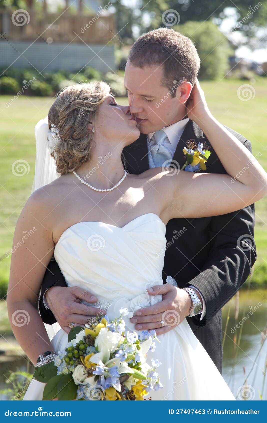 New married couple kiss stock image. Image of cute, handsome - 27497463