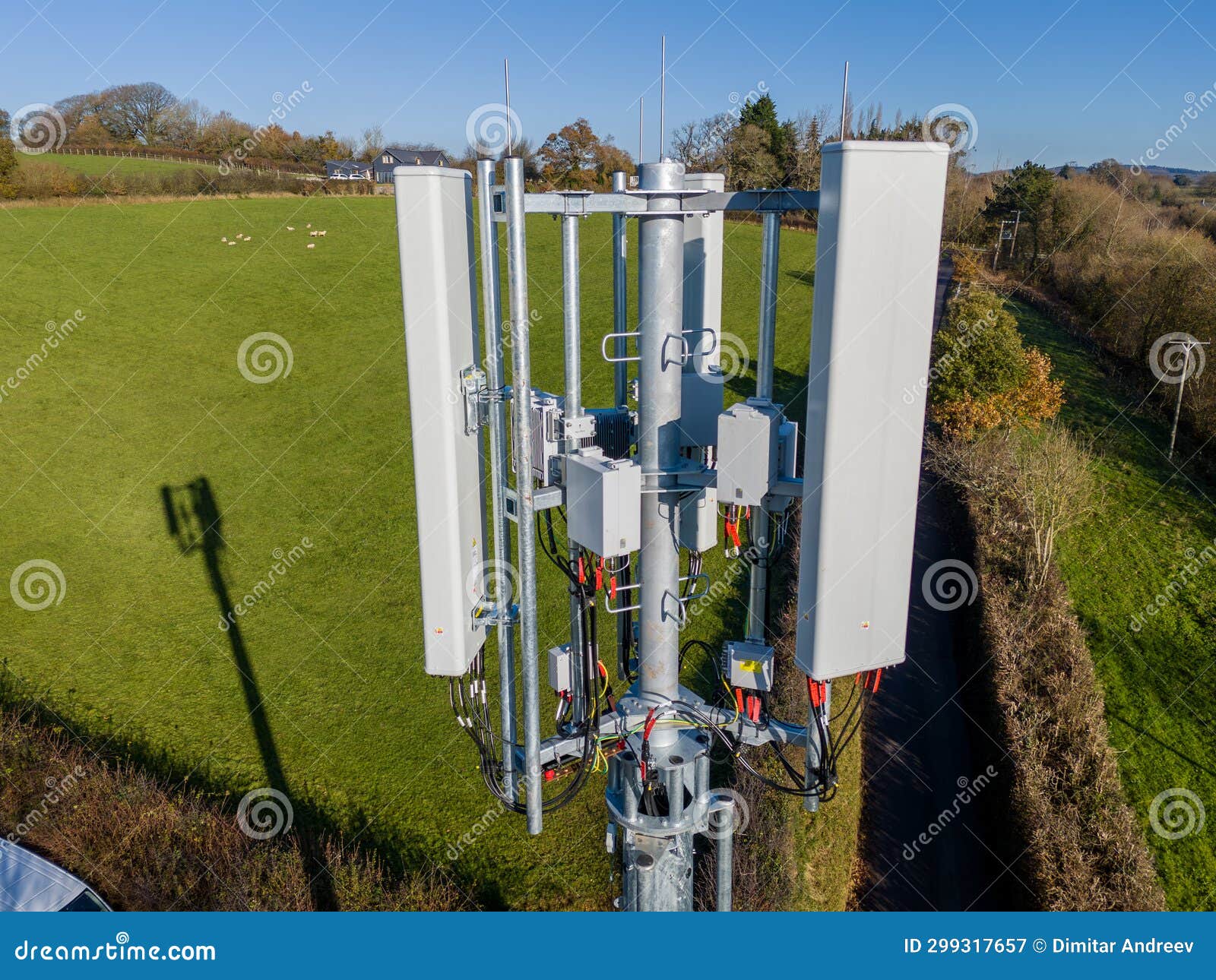 New Mast Site in the Farm Fields for Better Mobile Communication in the ...