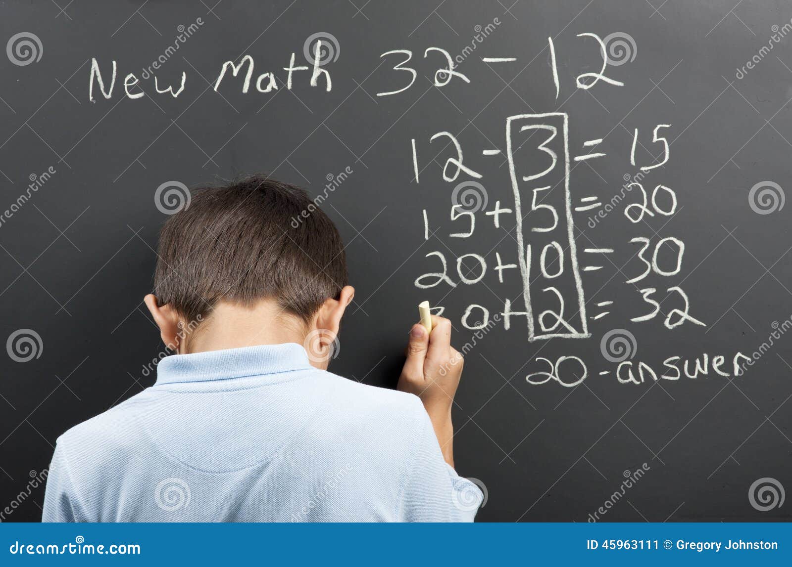 New math frustration. stock image. Image of math, subtract - 45963111