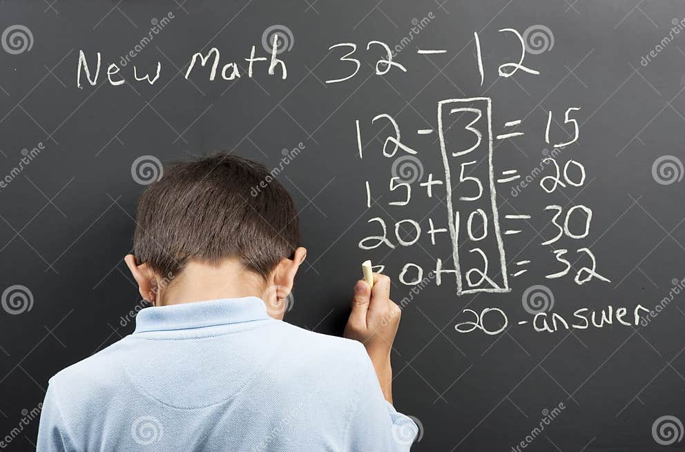 New math frustration. stock image. Image of math, subtract - 45963111