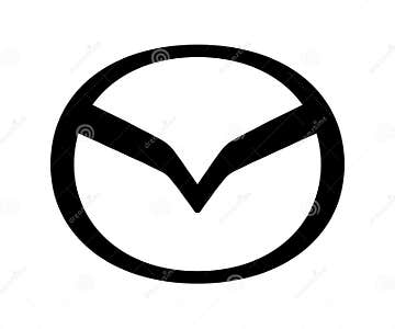 New Mazda logo, Mazda icon stock vector. Illustration of sign - 329343860