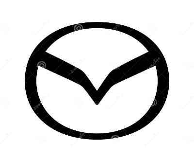 New Mazda logo, Mazda icon stock illustration. Illustration of sign ...