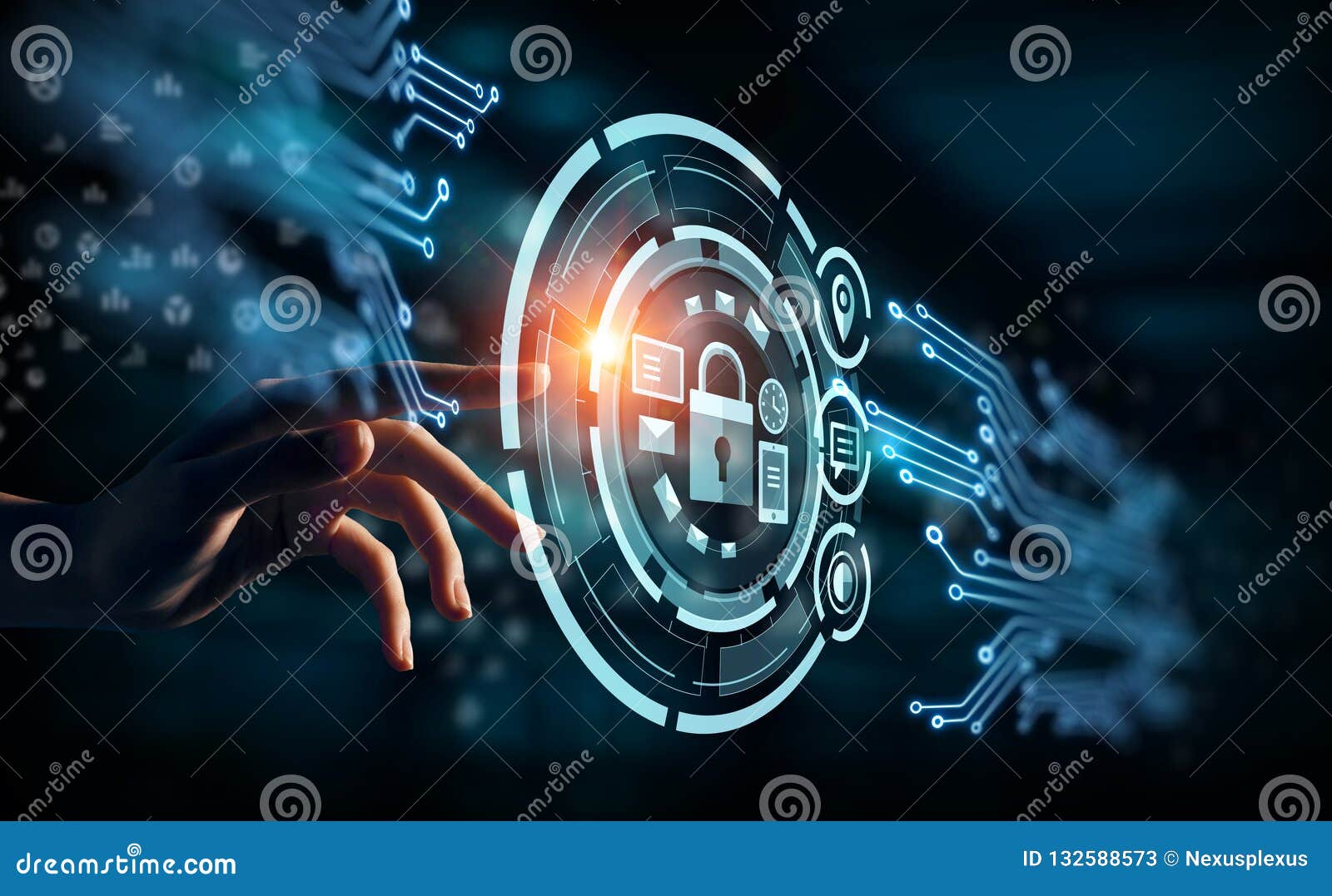 New Media Technologies in Use. Mixed Media Stock Illustration ...