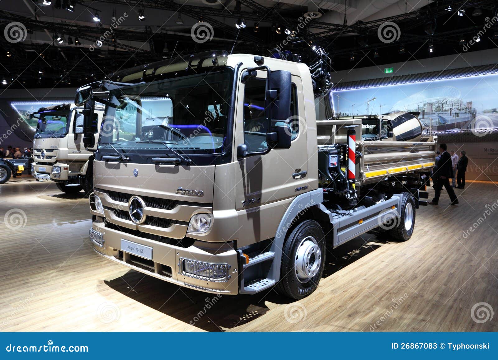 New Mercedes Benz Atego 1224 Editorial Stock Photo - Image of auto ...