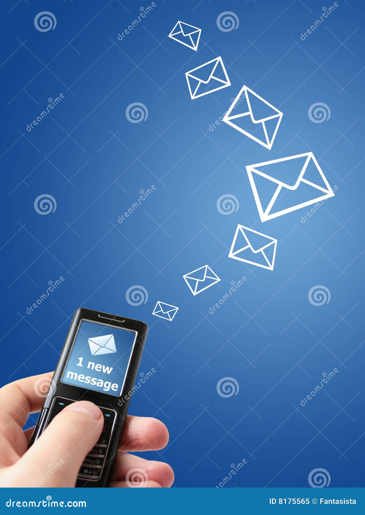 New message stock image. Image of cell, envelope, conversing - 8175565