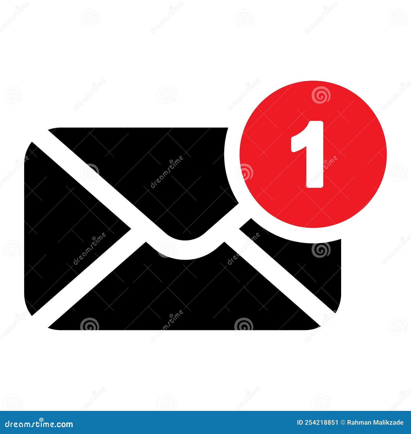 New Message, Email Icon. Chat Notification Vector Illustration Stock ...