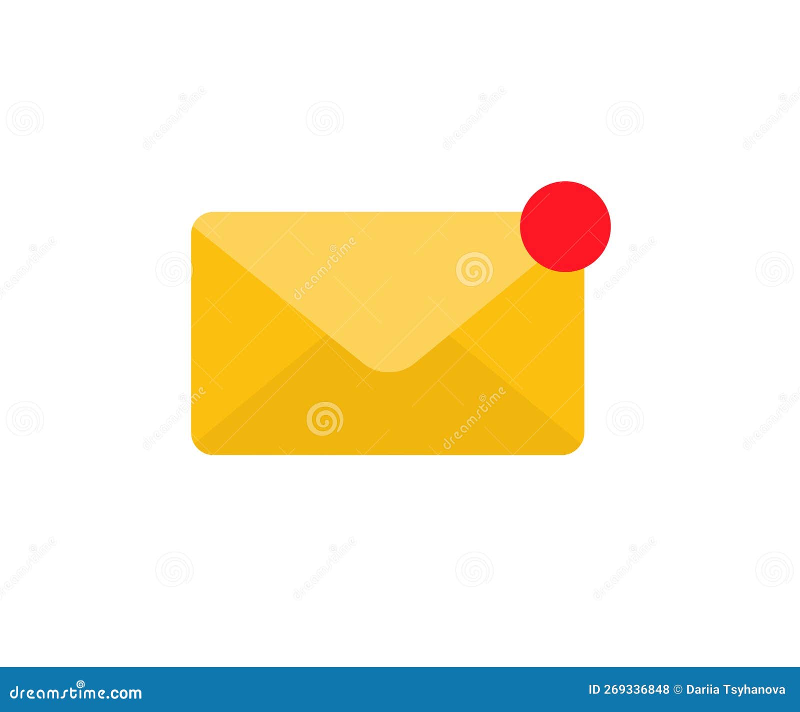 New Message Icon with Notification Logo Design. Envelope Pointer with ...