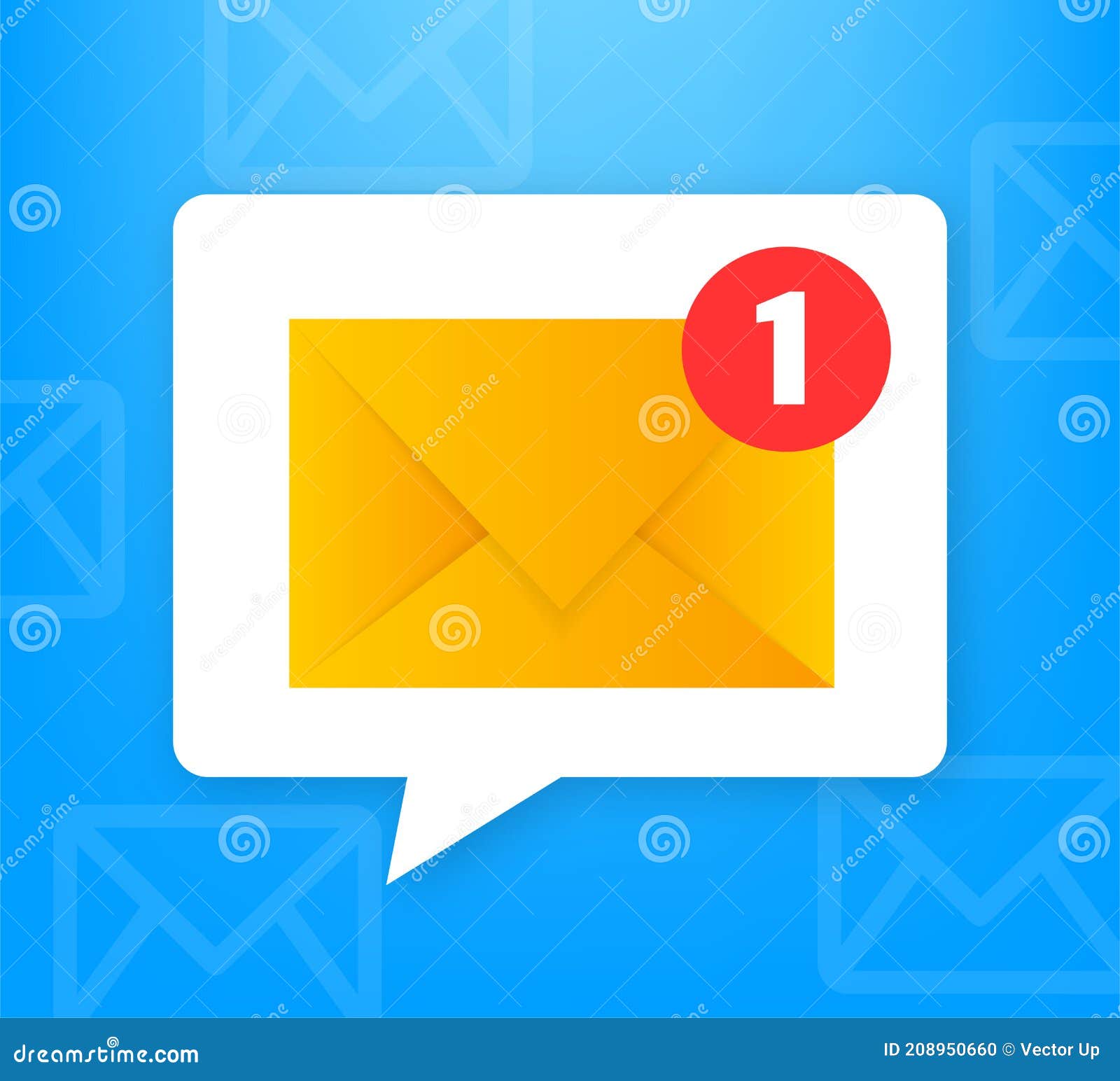 New Message Icon. Smartphone, Mobile, Laptop. New Nessage in Flat Style ...