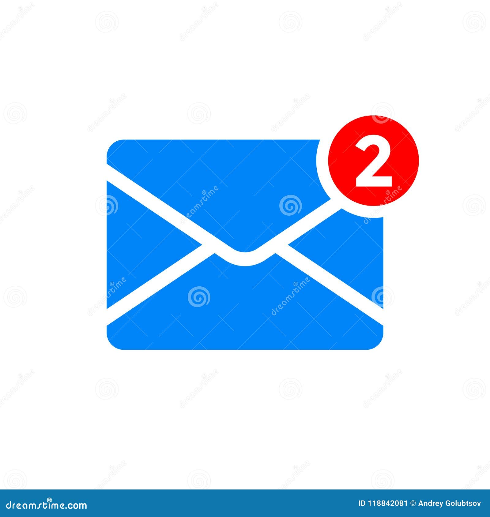 New Message Notification Vector Icon Stock Vector - Illustration of ... New Message Notification Vector Icon Stock Vector - Illustration of ...