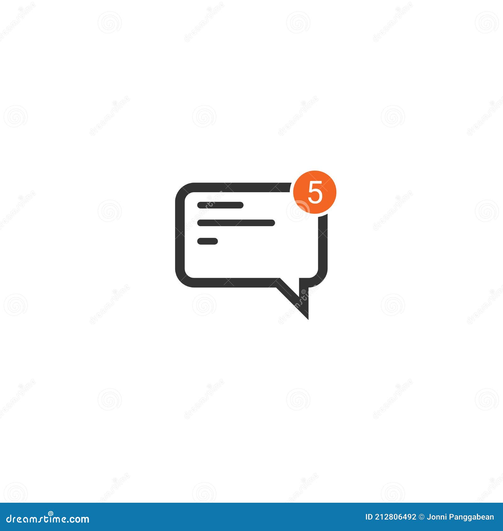 New Message Incoming Icon, Mobile Application Template, Element Design ...