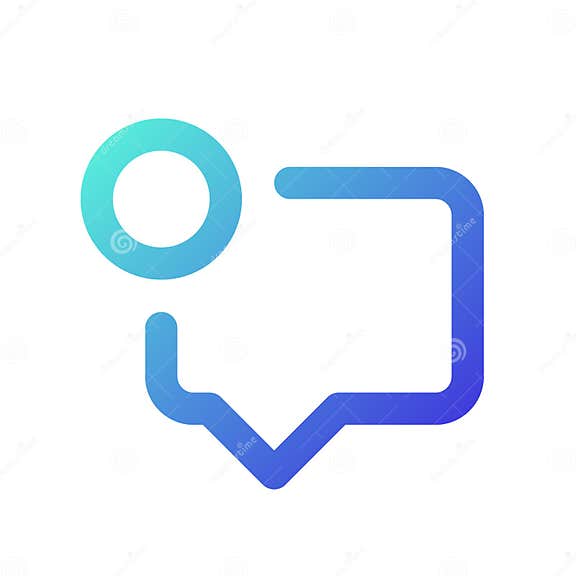 New Message Pixel Perfect Gradient Linear Ui Icon Stock Vector - Illustration of lineart ...