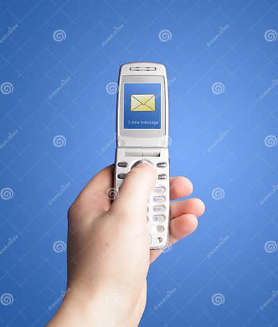 New message received stock image. Image of cellphone, digital - 4808563