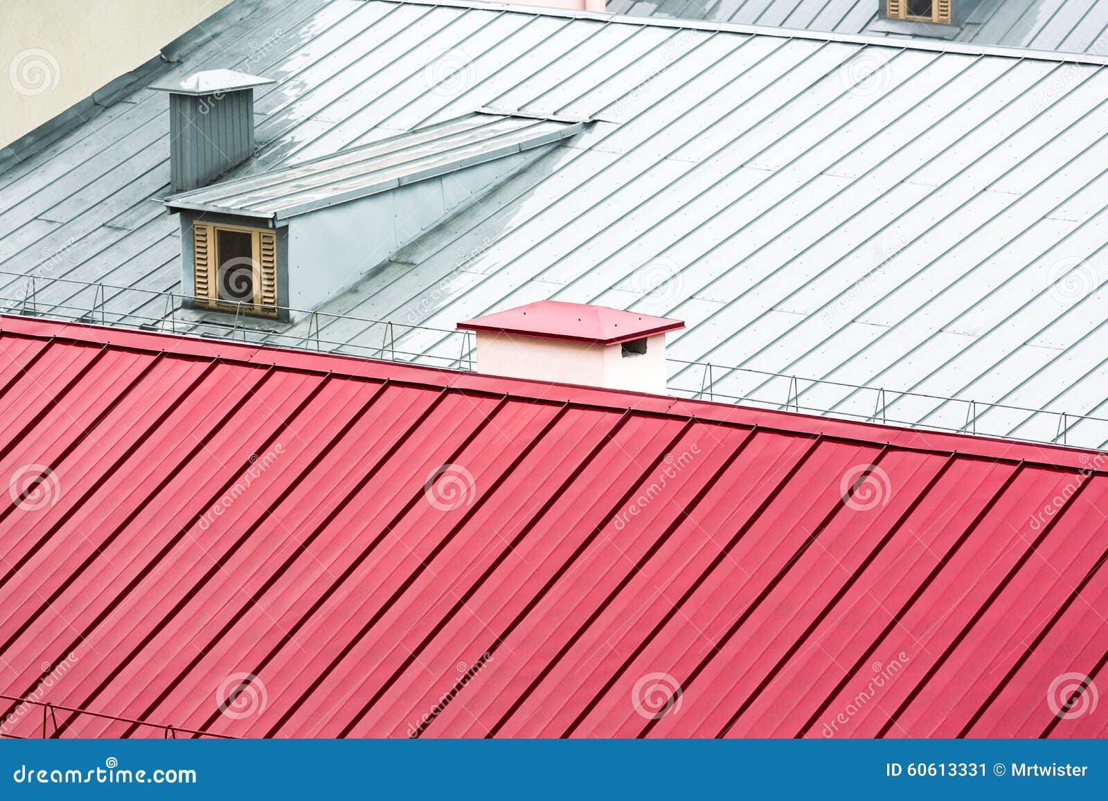 New Metal Roofing Background Stock Image - Image of building ...