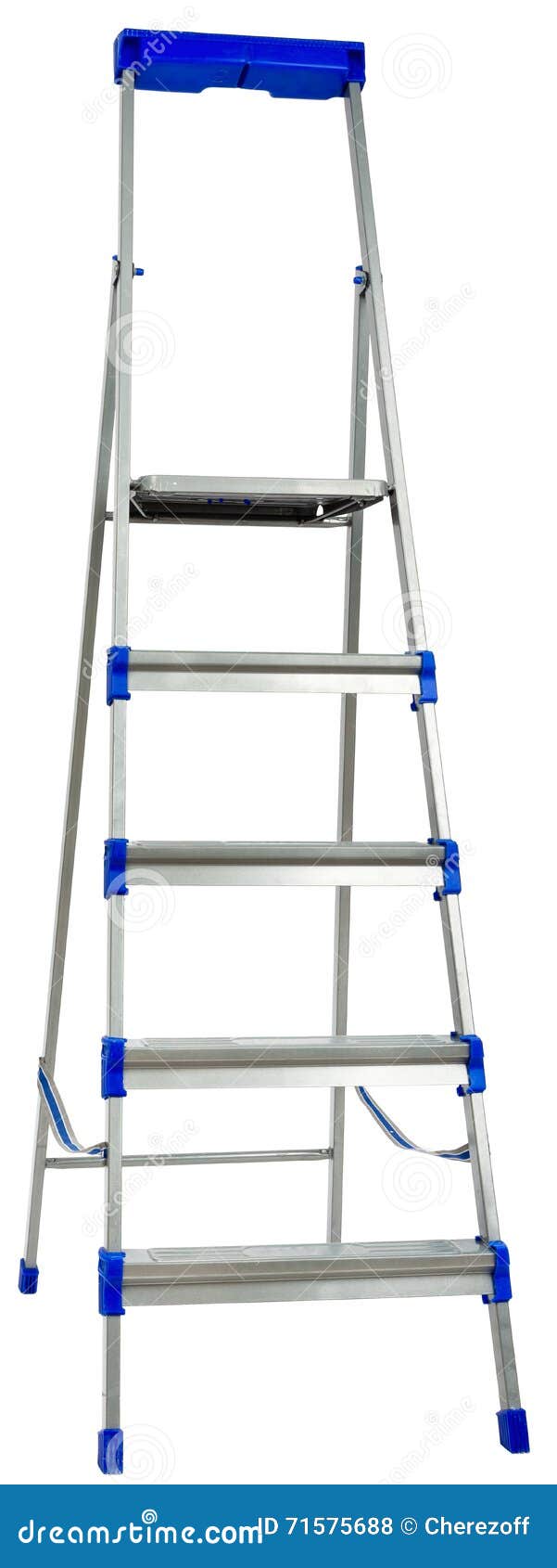 New metallic step ladder stock photo. Image of step, staircase - 71575688
